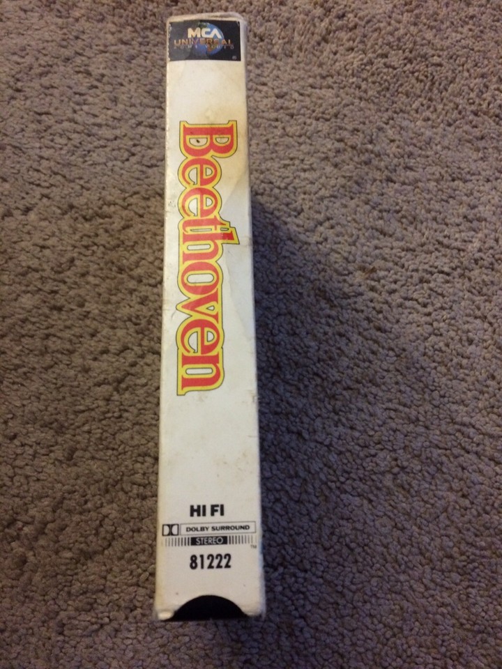 BEETHOVEN VHS Tape w Sleeve 1991 Universal City Studios | eBay