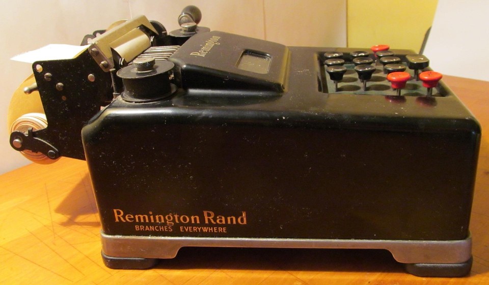 Remington Rand Vintage Hand Crank Adding Machine USA M63601 | eBay