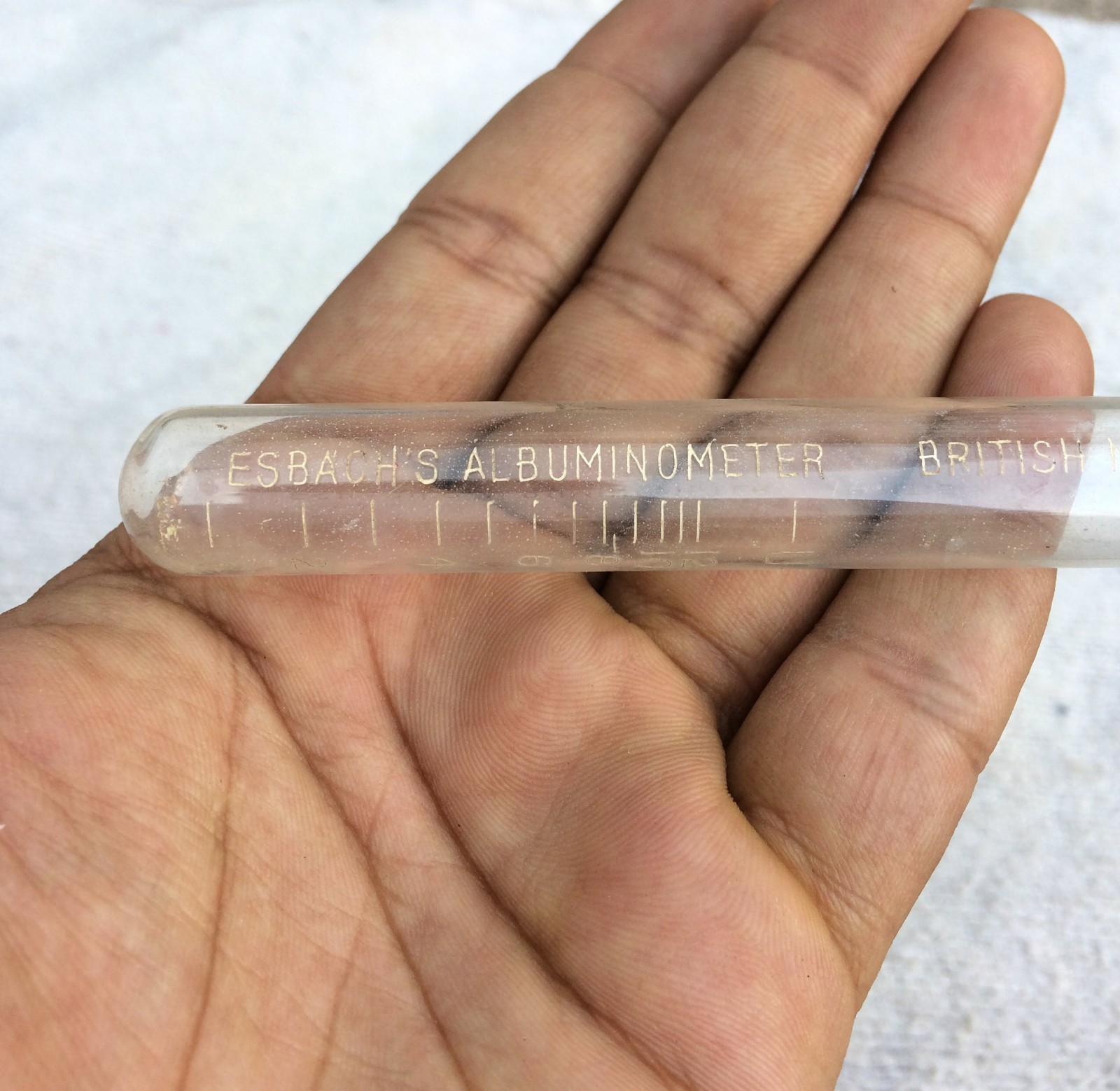 Vintage Esbach's Albuminometer Glass Tube British Make G1094 | eBay UK