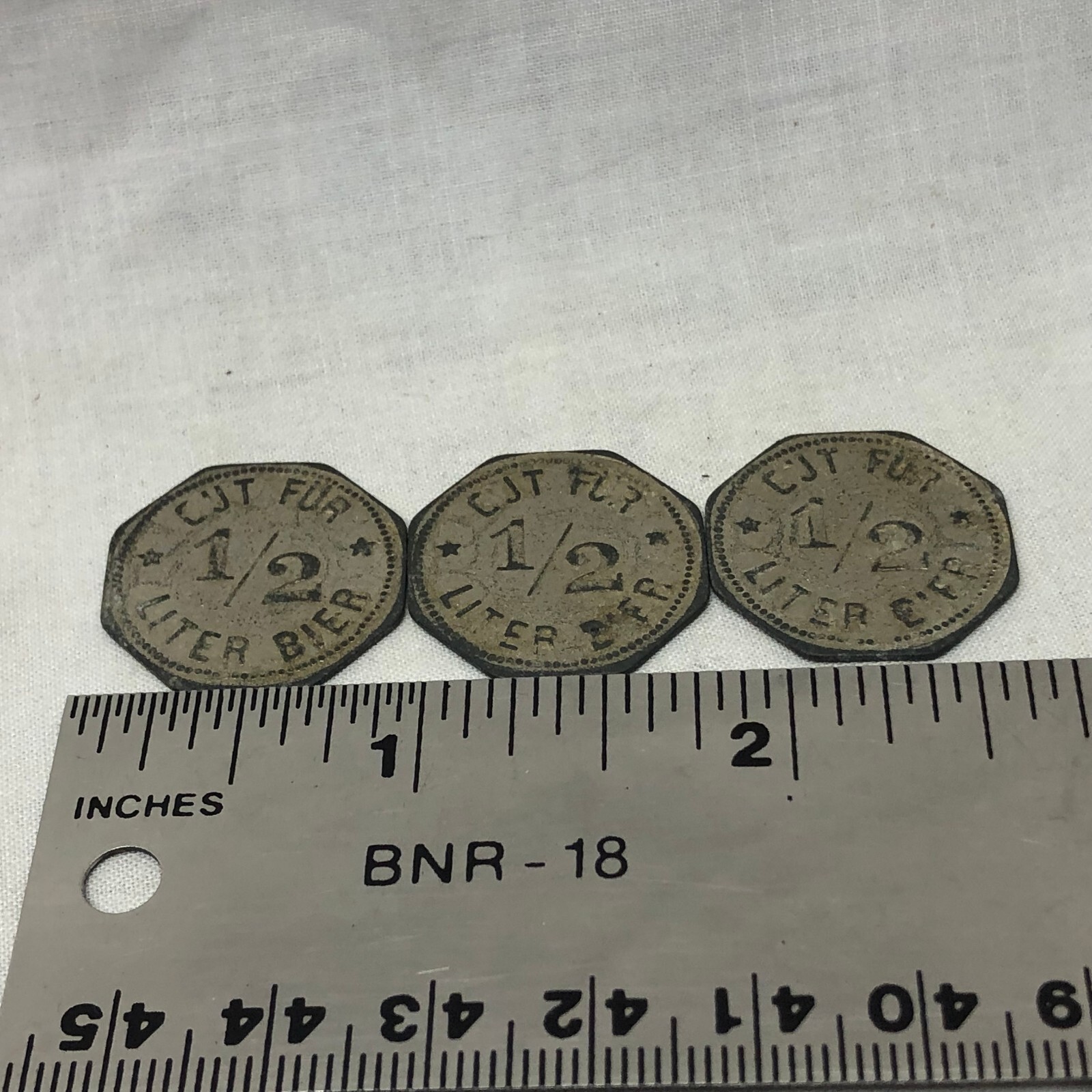 3 Vintage Tokens 1/2 Litter Beer | eBay