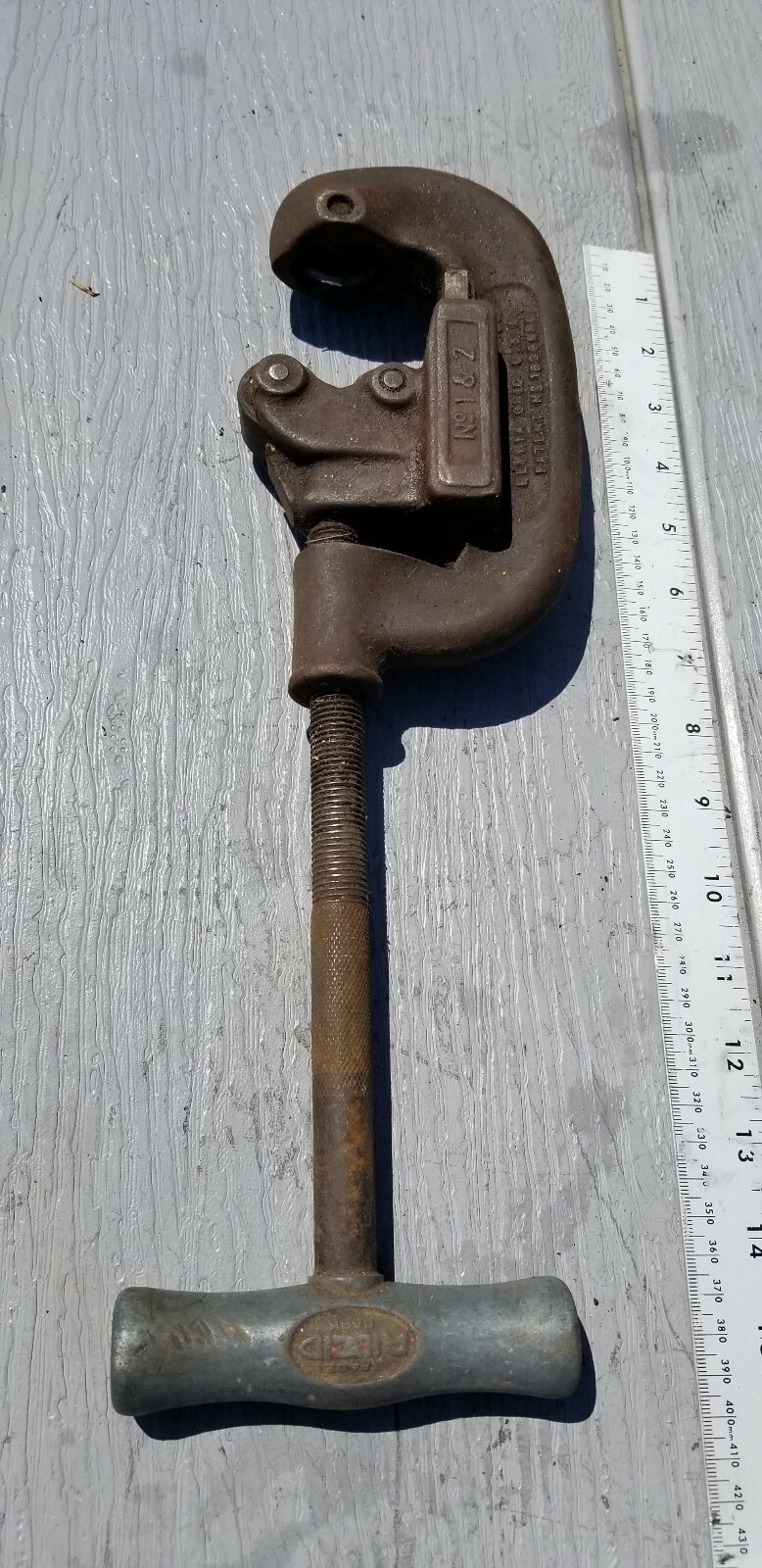 Vintage Ridgid Heavy Duty Pipe Cutter No.1 1 & 2 Wide Rollers 1/8" to 2 ...