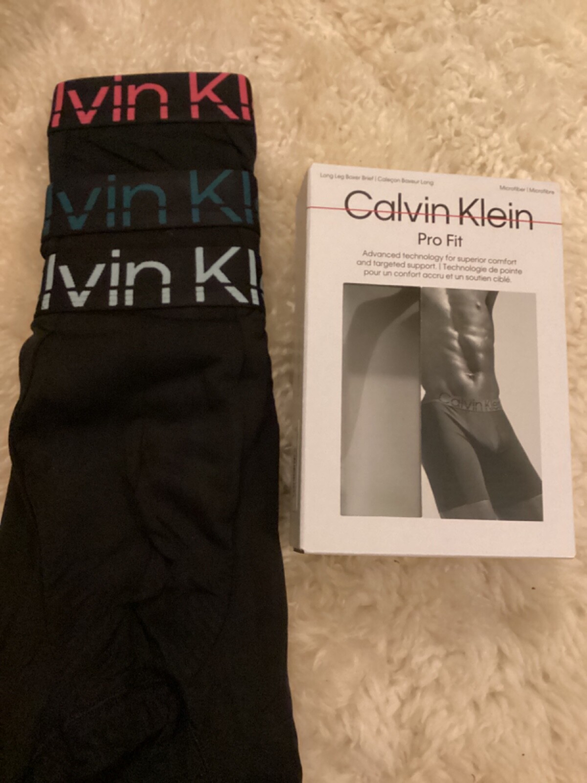 CALVIN KLEIN PRO FIT 3/pack MICROFIBER STRETCH NB3700 NB3701 NB3702 $74 ...