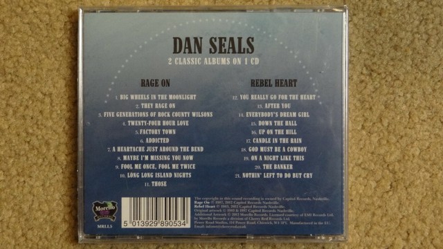 Rage on / Rebel Heart by Dan Seals (CD, 2012) for sale online | eBay