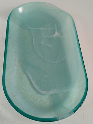 Blue Green Glassware Dish | eBay