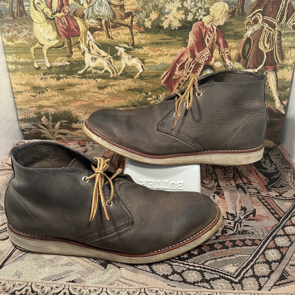 Red Wing Classic Chukka Work Boots Men's US 13 D Rough Tough 3138 USA ...
