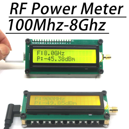 1Mhz-8Ghz AD8319 RF Power Meter ARW227 2.4Ghz Frequency Radio Antenna ...