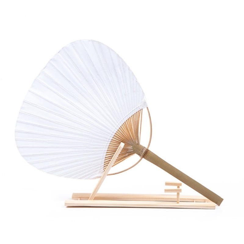 Foldable Paper Fan Blank Paper Bamboo Handle Fans for Creative DIY Hand ...