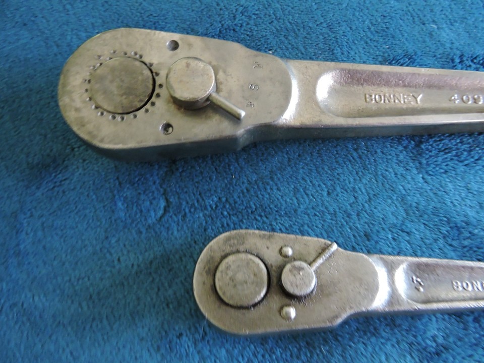 Vintage 1940's Bonney 3/8" Drive Ratchet T35 And 1/2'' Ratchet 4098 ...
