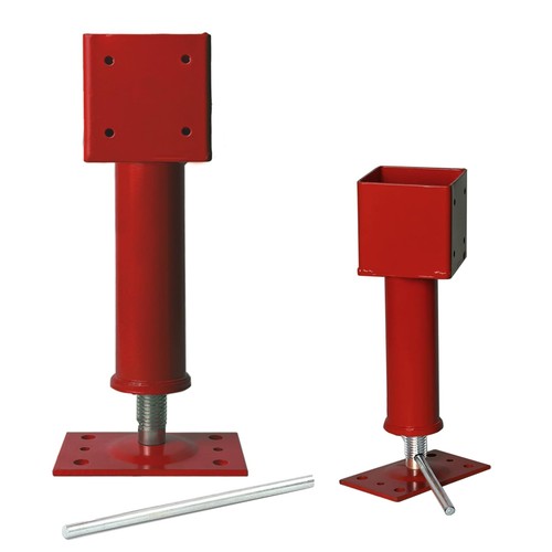 4x4 Screw Jack, Adjustable House Floor Jacks for Leveling, 14.5" - 18.5 ...