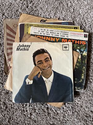 Johnny Mathis Vinyl Records; lot of 8; Singles; West Side Story | eBay