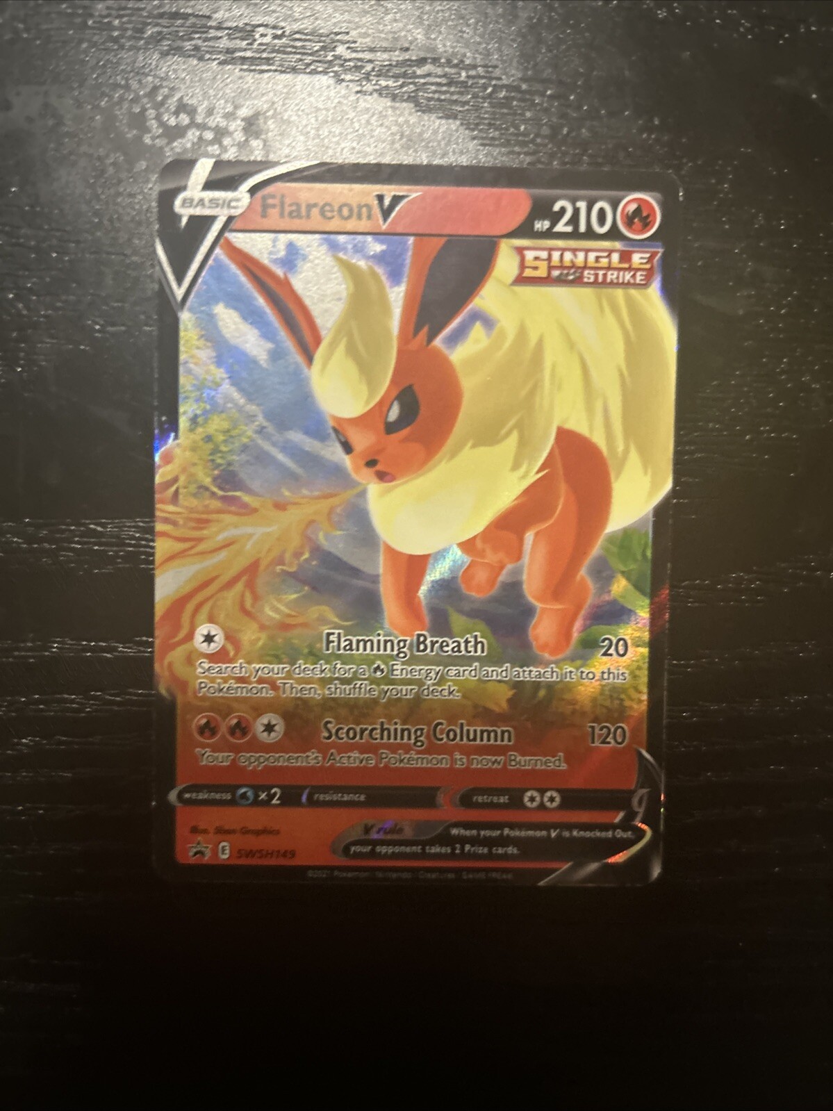 Flareon V SWSH149 SWSH: Sword & Shield Promo Cards Holo | eBay