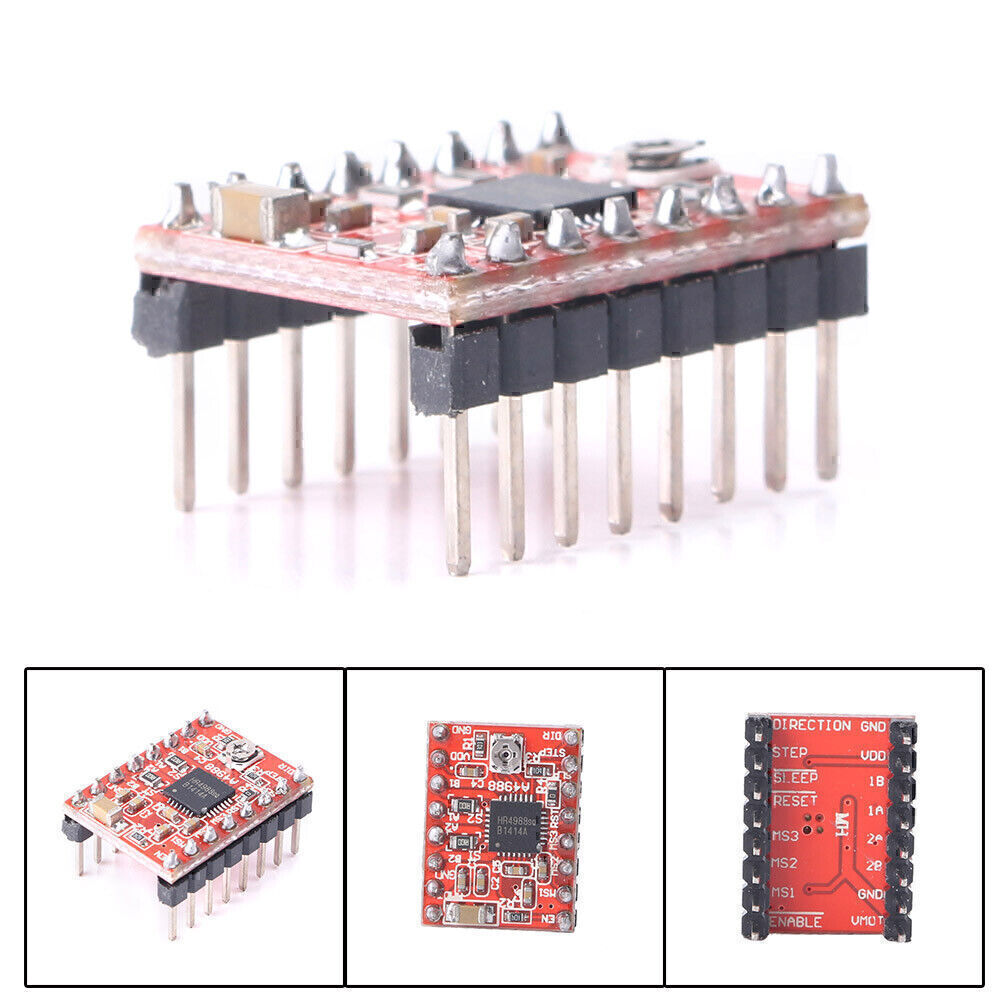 1PC A4988 Driver Module StepStick Stepper Motor Driver Fit For Reprap ...