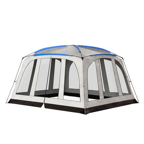 14 x 12 Person Rest Instant Camping Tent Steel Frame Ventilation ...