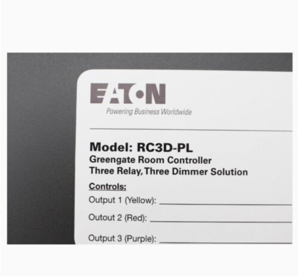 COPPER GREENGATE RC3D-PL DIMMING SYSTEM ROOM CONTROLLER, LIGHTING ...