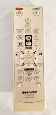 SHARP REPLACEMENT REMOTE CONTROL GA837WJSA FOR SHARP HOME PROJECTOR | eBay