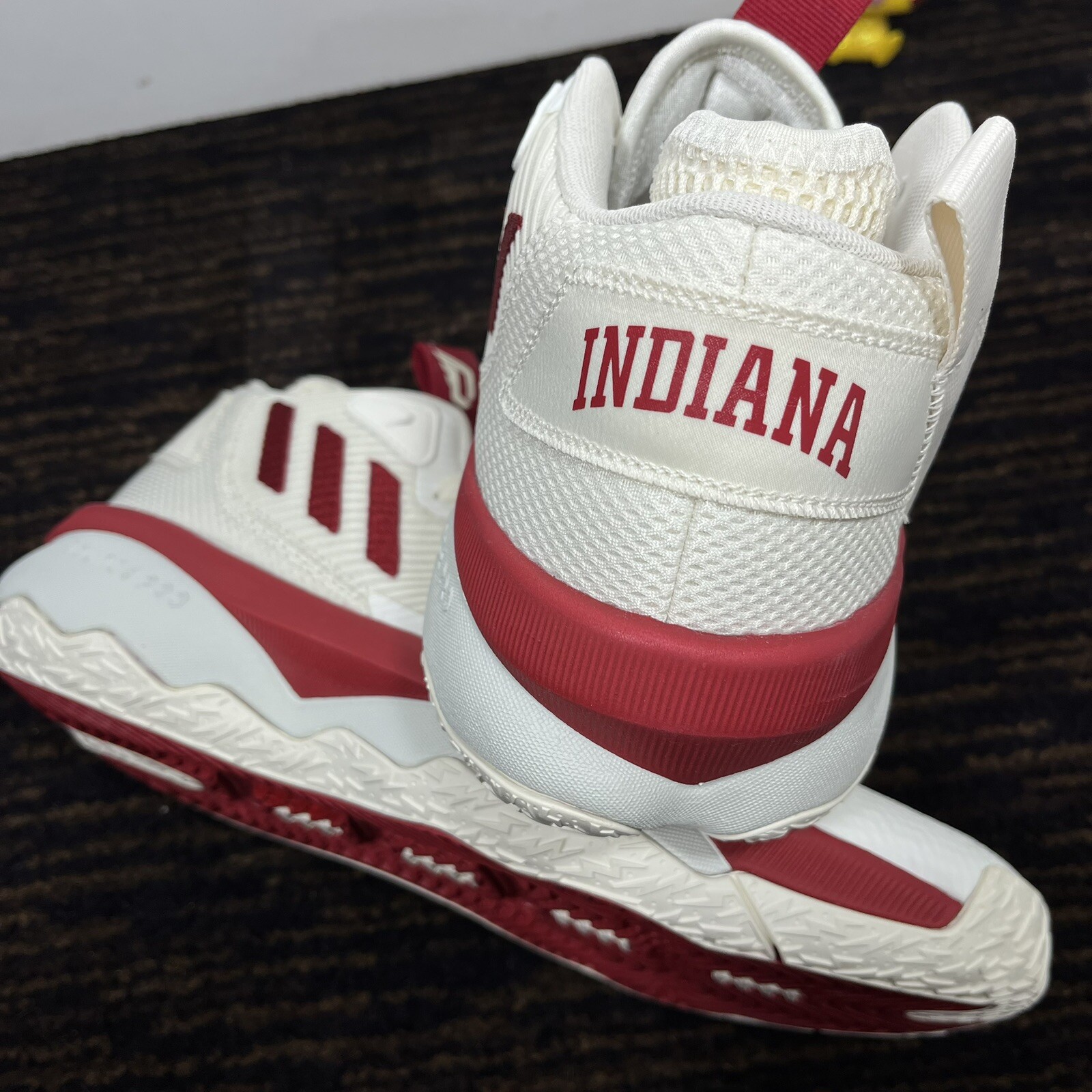 Size 10.5 - adidas Dame 8 Indiana Hoosiers PE Low Ivory for sale online ...