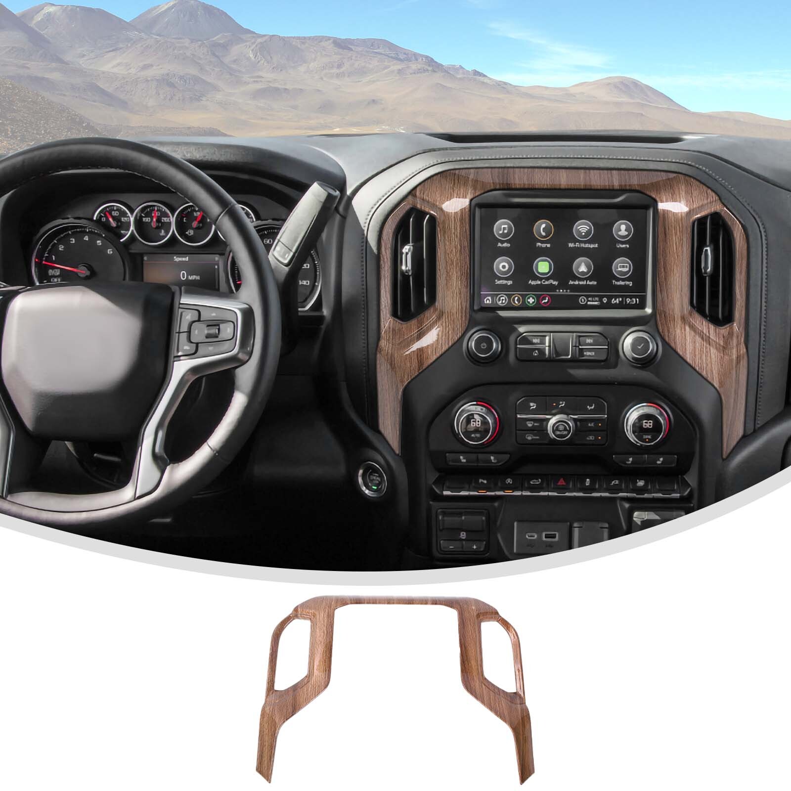 20x Wood Grain Interior Full Dash Decor Cover Trim Kit For Chevy ...