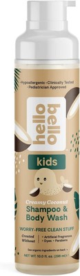 Hello Bello Creamy Coconut Shampoo & Body Wash | Tear-Free ...