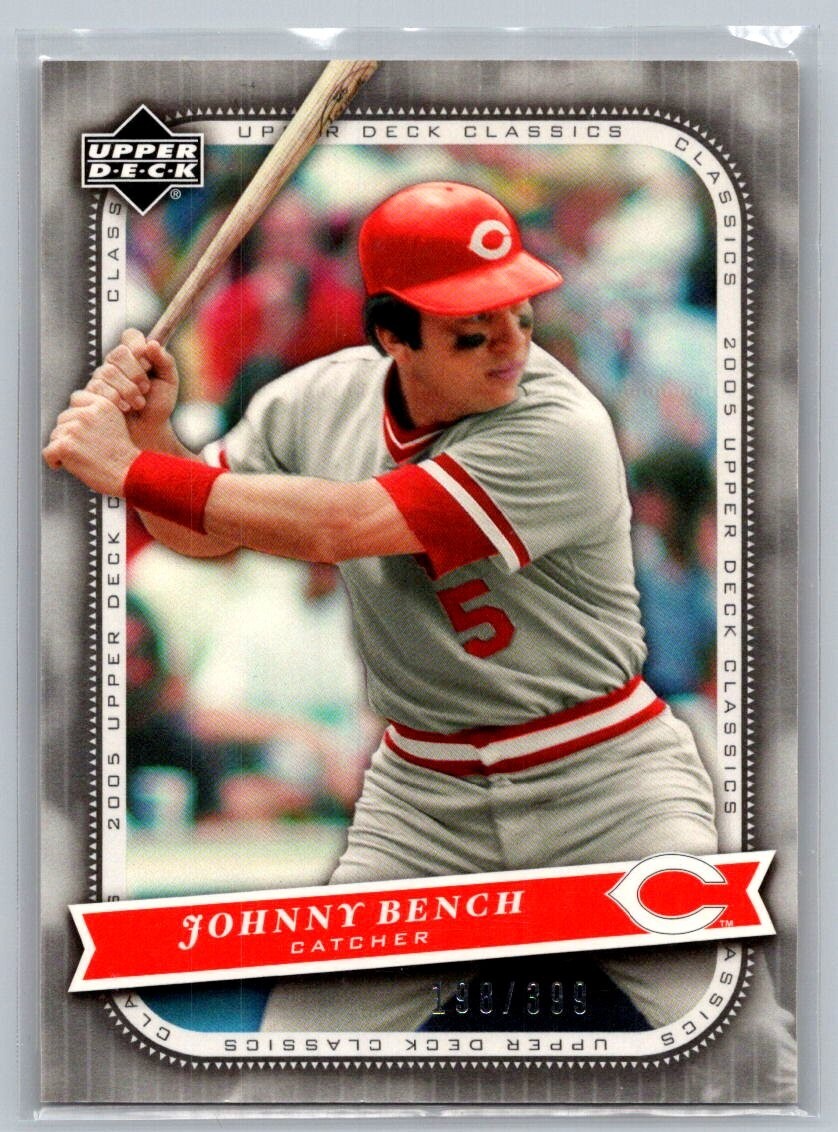 2005 Upper Deck Classics - Silver #56 Johnny Bench /399 for sale online ...