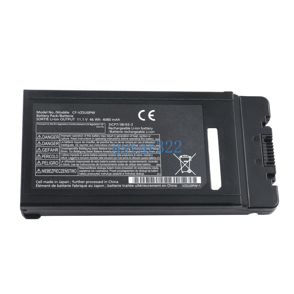 NEW CF-VZSU0PR Battery For Panasonic CF-54 Toughbook CF-VZSU0LW VZSU0PW ...