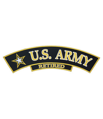U.S. Army Retired Logo Rocker, Military Rocker Patches | eBay