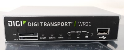 Digi Transport WR21-L WR21-L12B-D14-SA Cellular Ethernet Modem Router ...