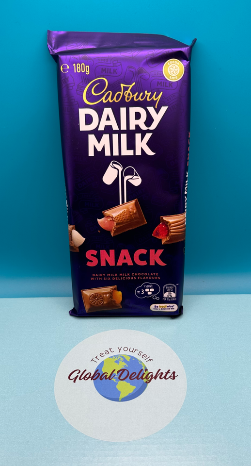 Cadbury Dairy Milk Snack – Australian Imported 180g Block Bar | eBay UK
