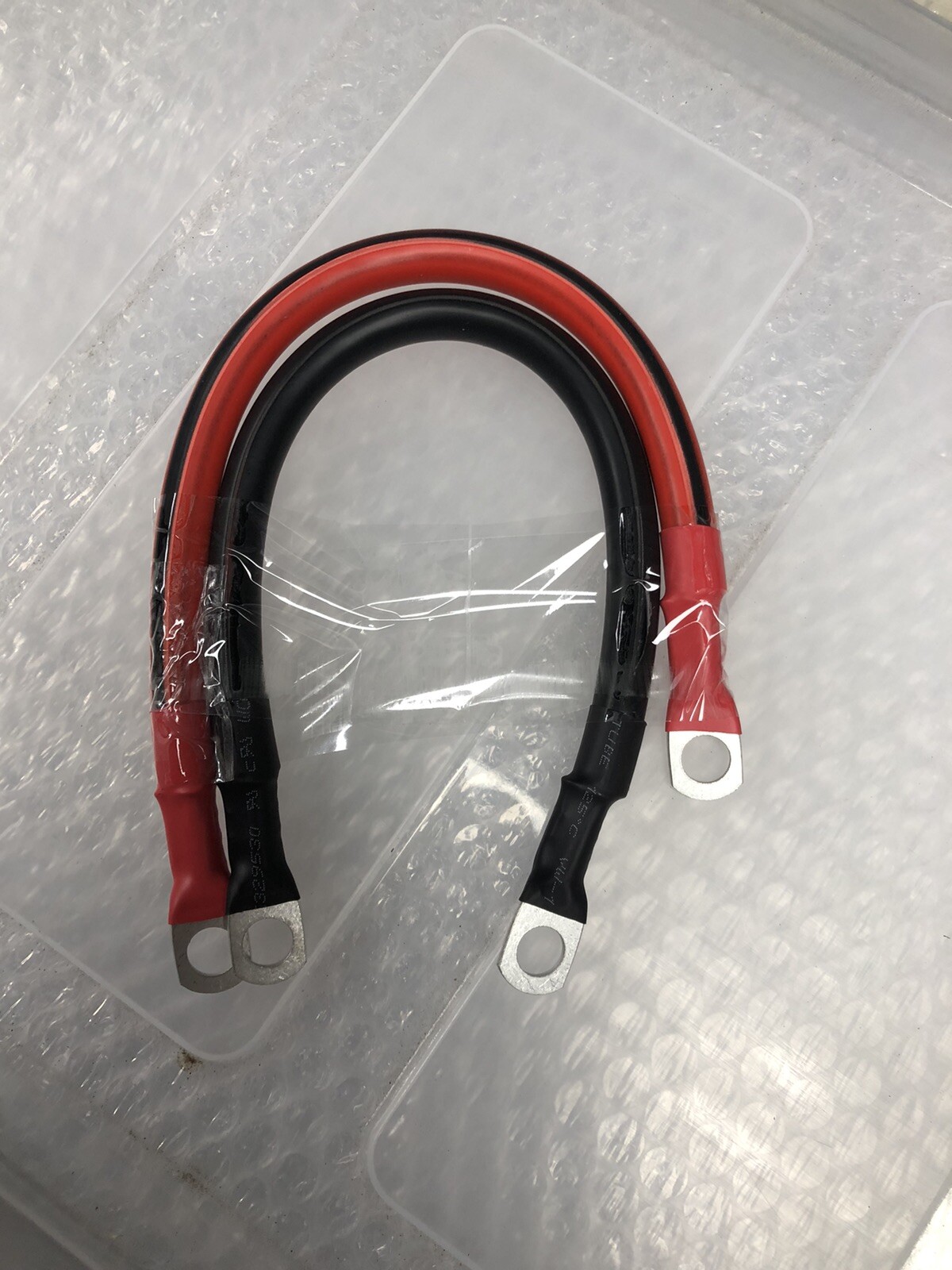 70 CM 12v Battery joiner Connector Lead Dc Wire 100 Amp Cable & lugs ...