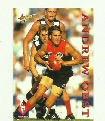 1995 AFL SELECT MELBOURNE ANDREW OBST COMMON CARD # 105 | eBay Australia