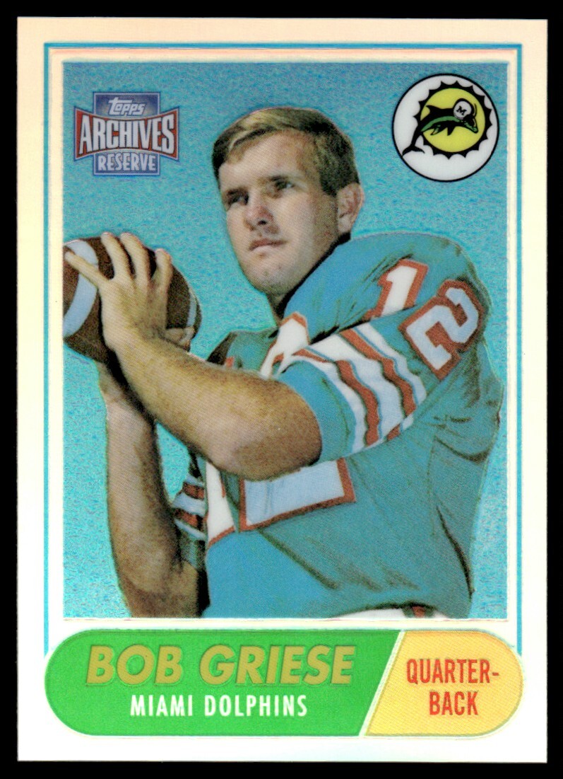 2001 Topps Archives Reserve Bob Griese Miami Dolphins #196 | eBay