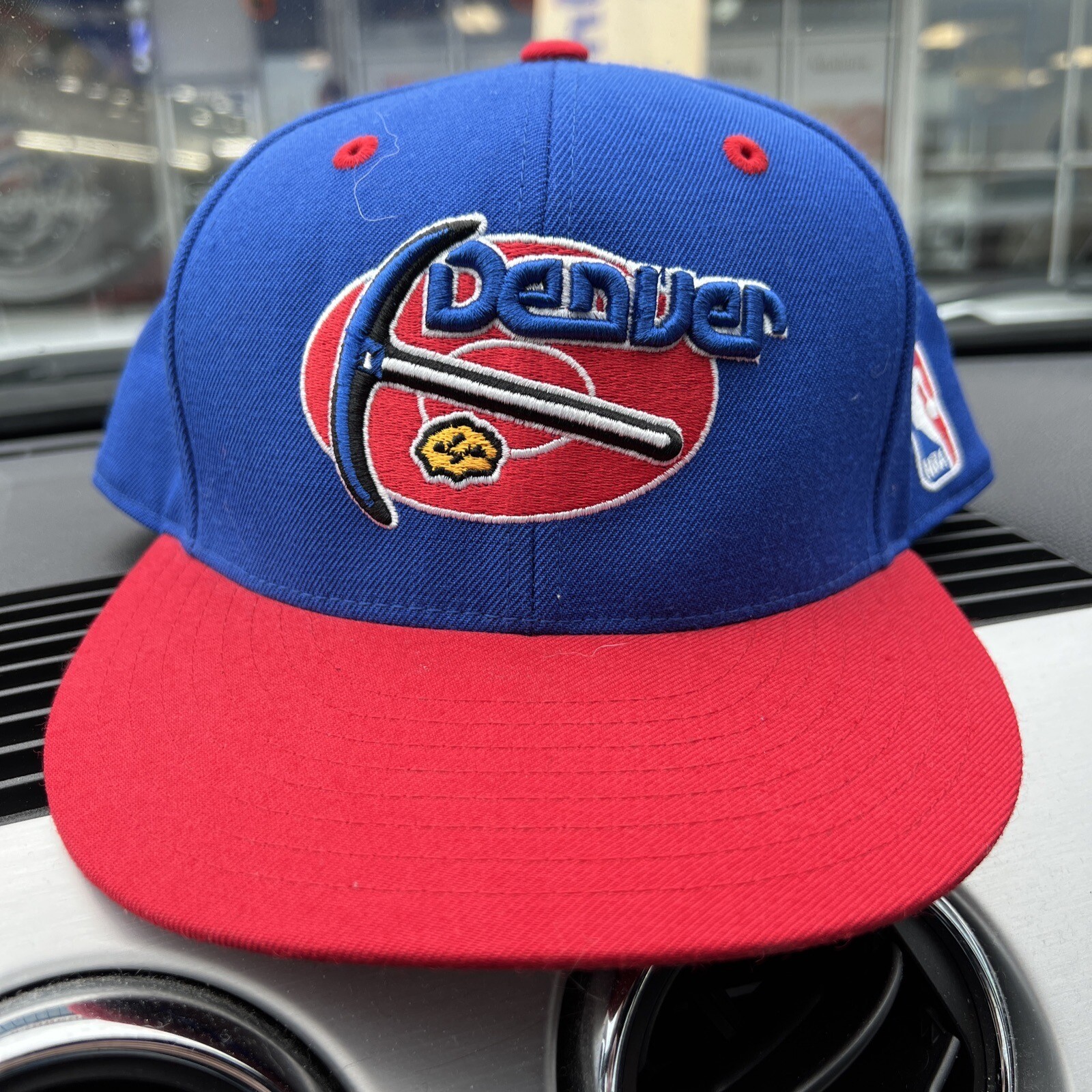 Denver Nuggets Mitchell & Ness NBA Fitted Cap Pickaxe Hardwood Classic ...