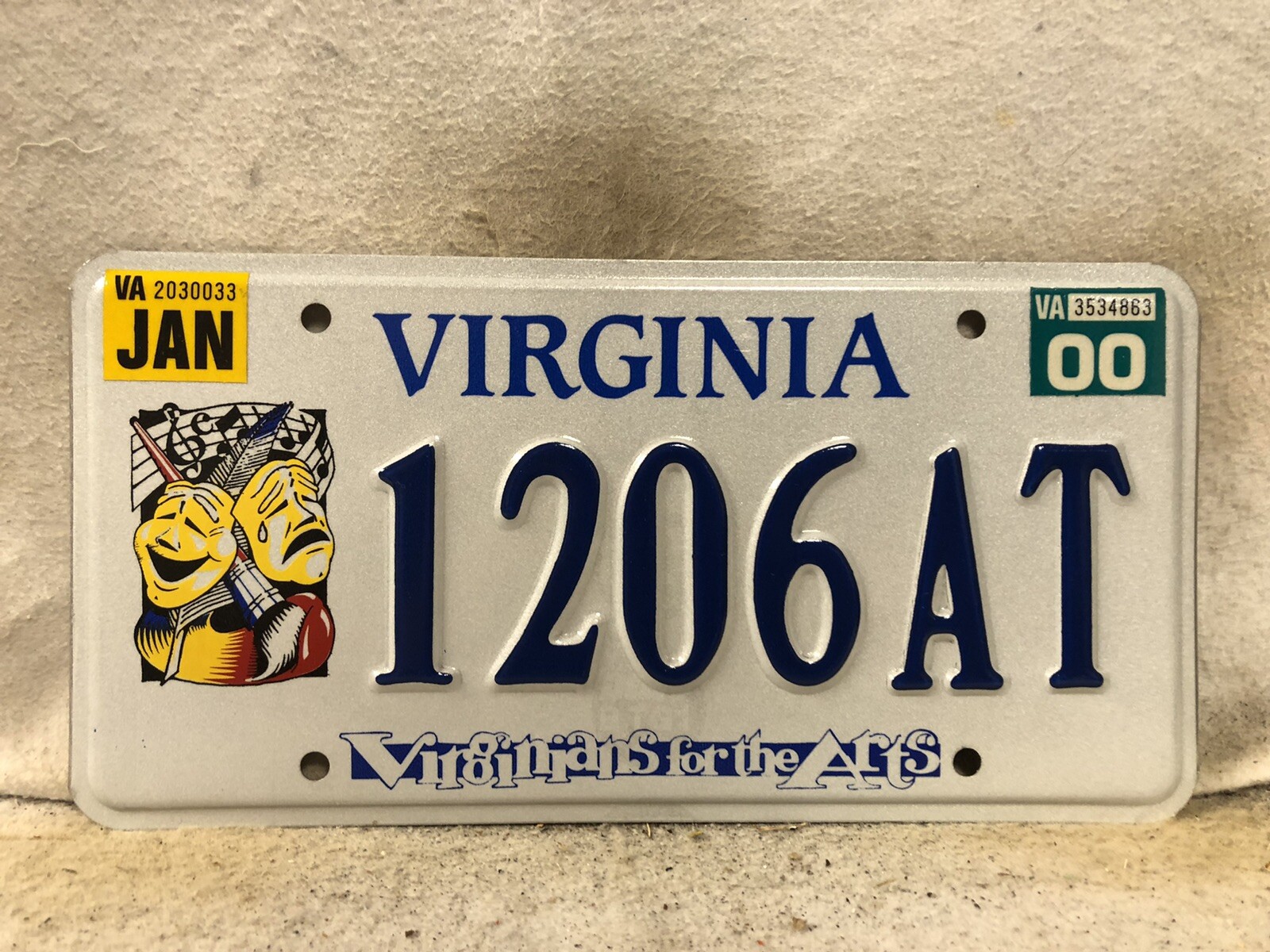 2000 Virginia State Of The Arts License Plate | eBay