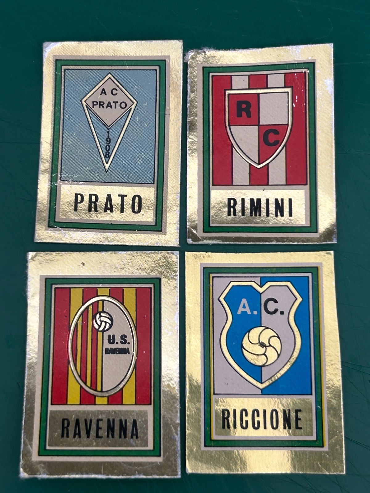 FIGURINA CALCIATORI PANINI 1973-74 SCUDETTO N.574 PRATO RIMINI RICCIONE ...