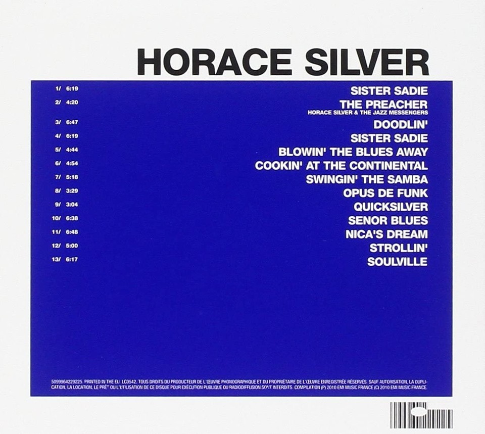 Horace Silver Blue Note TSF (CD) | eBay Australia
