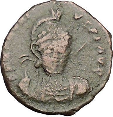 Honorius 401AD Authentic Ancient Roman Coin Constantinopolis seated ...