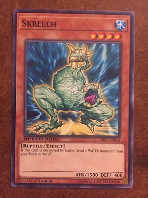 Skreech SBSC-EN014 Yugioh Speed Duel Trading Card | eBay