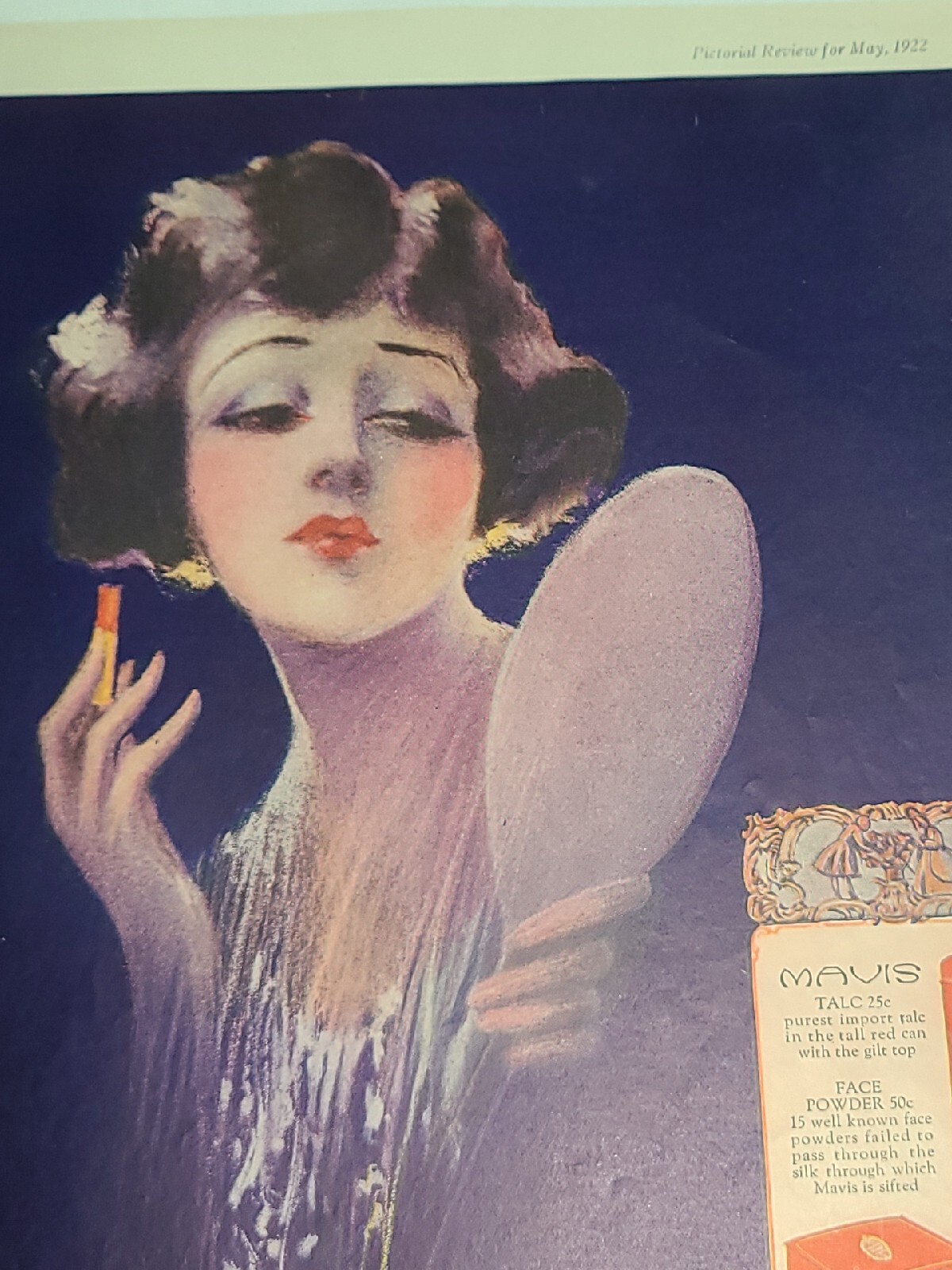 Vivaudou's Mavis Lip Stick Double Sided Magazine Ad May 1922 | eBay