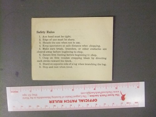 Boy Scout Columbiana Council Totin Chip Card 3035HH | eBay