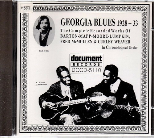 GEORGIA BLUES [ARTISTES DIVERS] CD DOCUMENT RECORDS "1928-1933 " | eBay