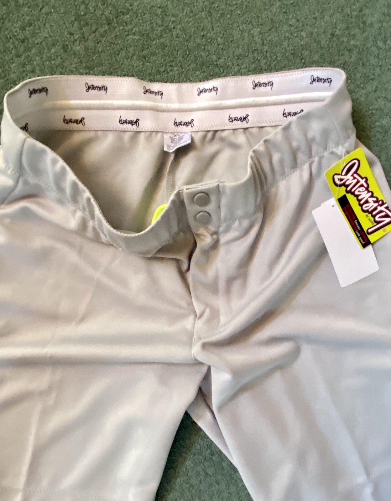 Intensity Adult Light Gray Low Rise Softball Pants Size Medium N5300 ...