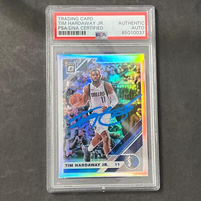 2019-20 Panini Donruss Optic #26 Tim Hardaway Jr. Signed Card AUTO PSA ...