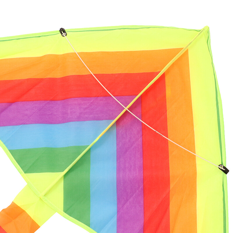 New Children's Cartoon Kite Rainbow Striped Kites Flying Toys And ...