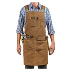 Men's Apron Thick Canvas Apron Carpenter Electrician Garden Work Dress ...