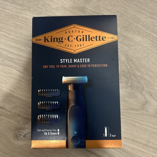 Gillette King C. Style Master Tondeuse sans Fil avec 3 Sabots - Noire ...