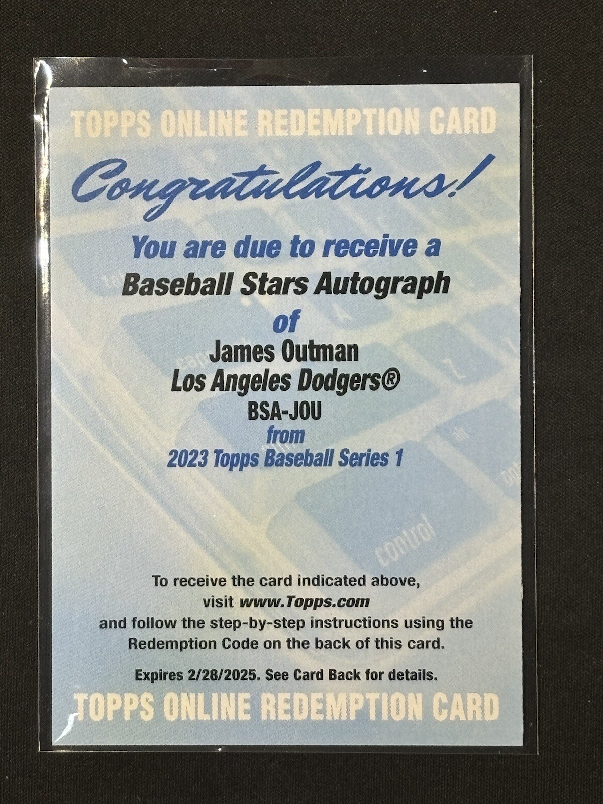 2023 Topps Series 1 Baseball Stars Autograph Redemption Unscratched ...