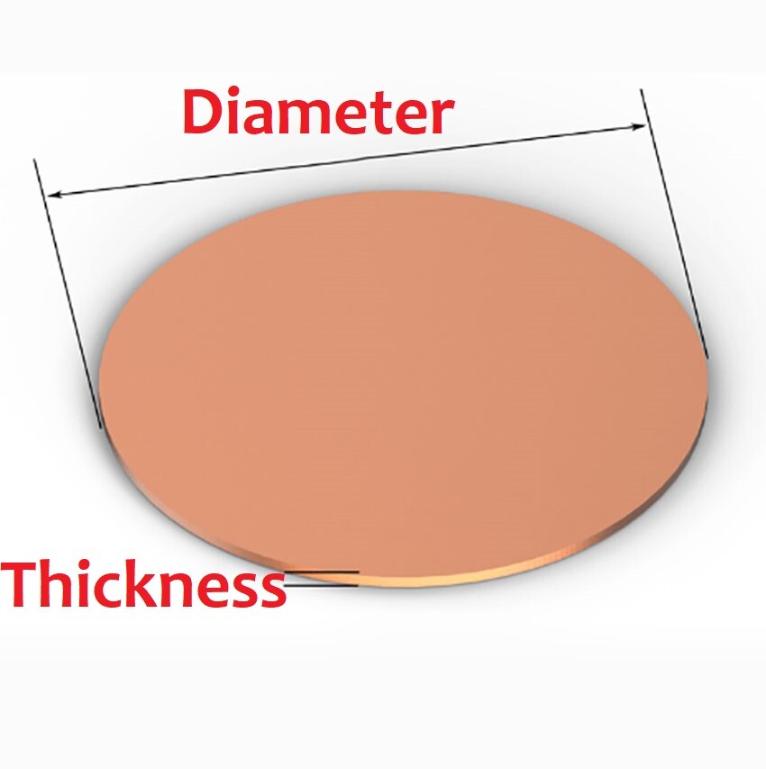 Copper Discs Round 0.3mm - 6mm Copper Metal Discs Round Solid Copper ...