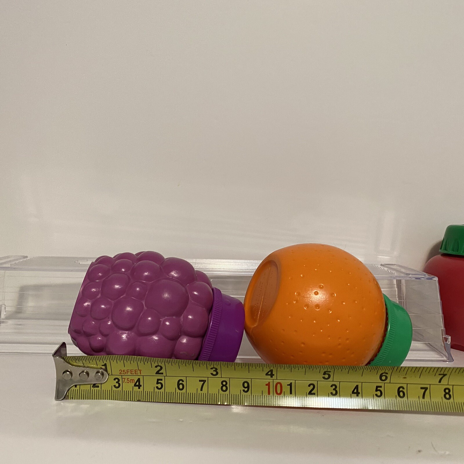 Vintage Playskool Fruit Baby Bottle Orange Grape Apple Fun N Fruity ...