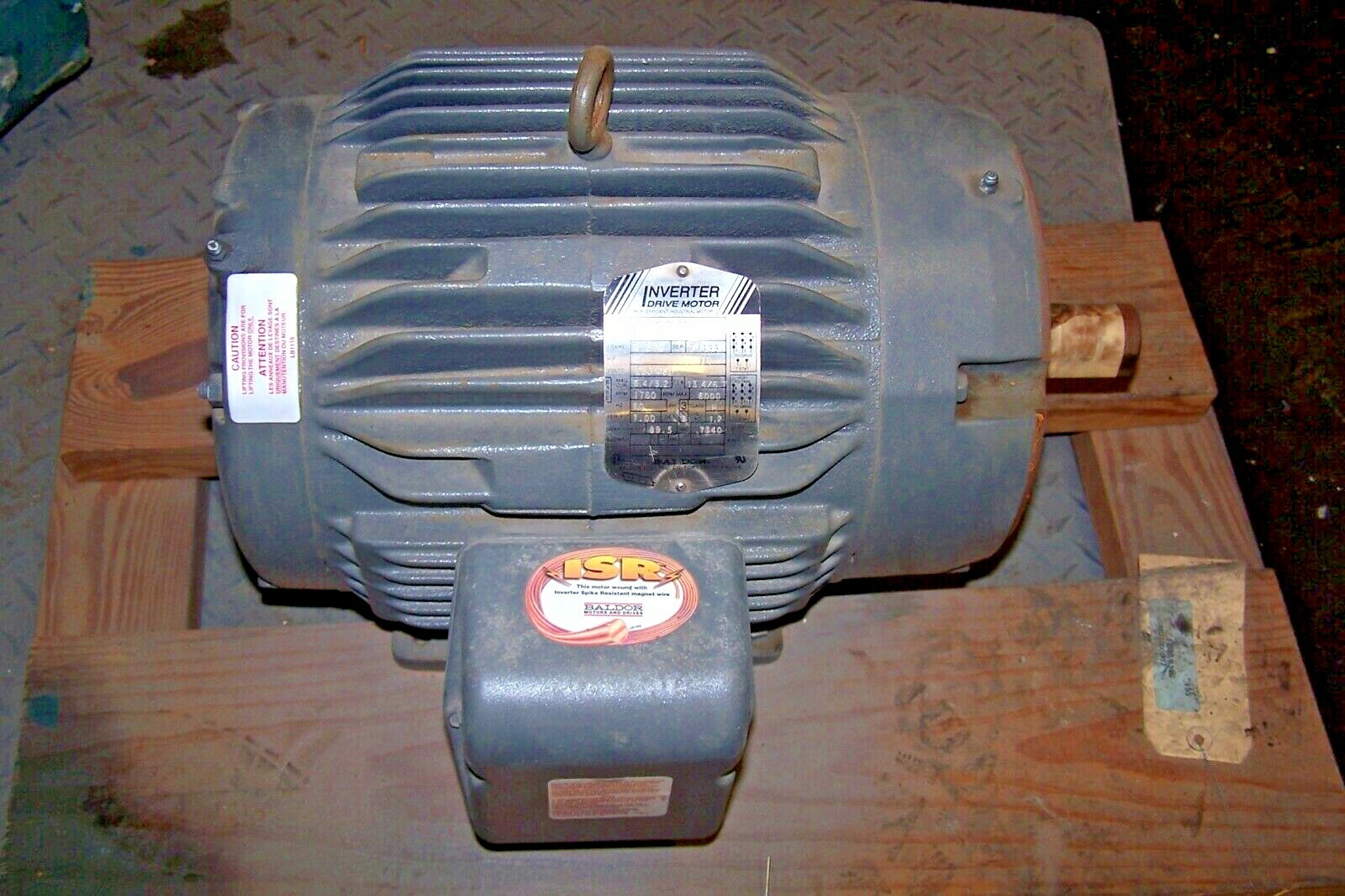 NEW BALDOR 5 HP INVERTER DRIVE MOTOR 213TC FRAME 230/460 VAC 1760 / ...