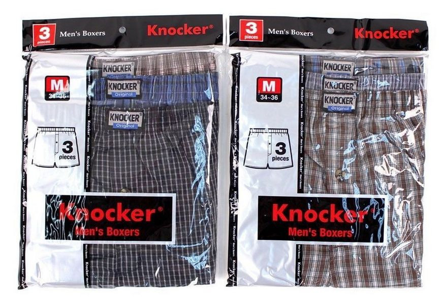 Men Knocker Boxer Trunk 3 6 12 Pack Lot Plaid Shorts Checkered ...