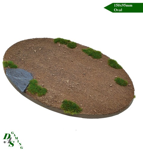 150x95mm Oval Scenic Resin Base - Dirt Plains Ork Buggy Dragsta WH40K ...